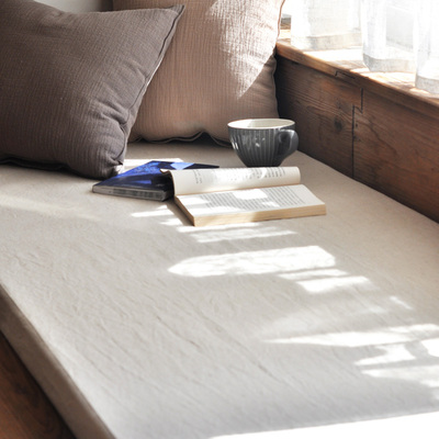 定做亚麻现代四季通用网红坐垫子