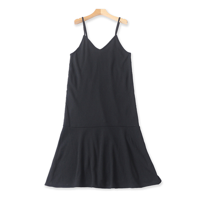 外贸加绒吊带背心裙中长款时尚