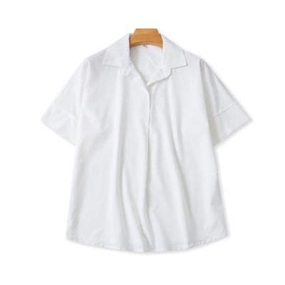 外贸翻领衬衫夏季新款显瘦时尚