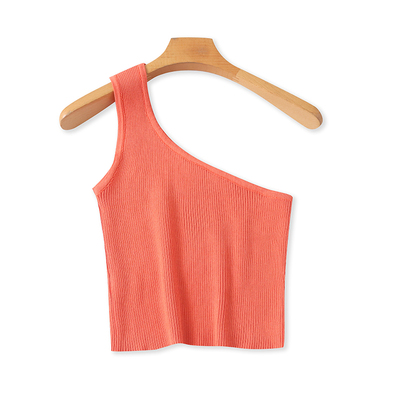 斜肩爱丽爱熙斜肩百搭款背心