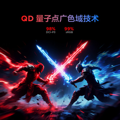 雷鸟 R27Q62 27英寸 2K 180Hz QD-MiniLED HDR600电竞游戏显示器