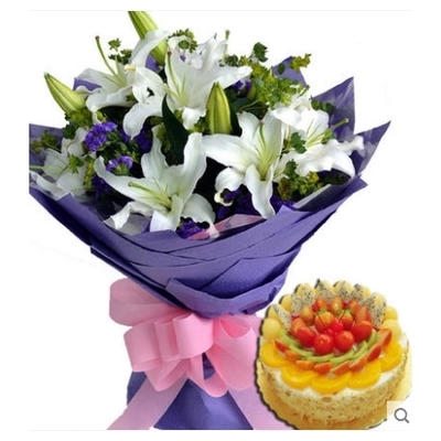 勃利县新起新华元明铁西城西街勃利镇蛋糕店鲜花店配送生日蛋糕