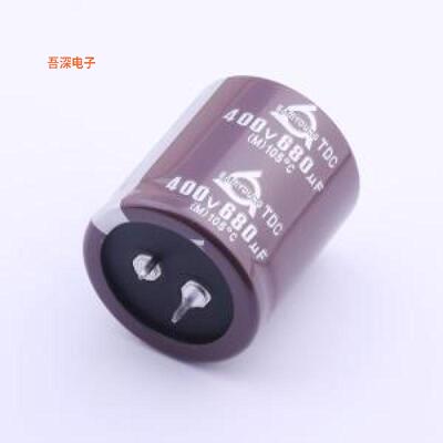 TDC400V680M35*40 |原装插件,D35xL40mm牛角型电解