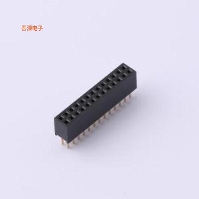 X1321FV-2x13-C43D24 |排母下针D2.4mm,U型,6T料,Au足1