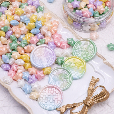 幸运星形火漆蜡粒瓶装印章专用