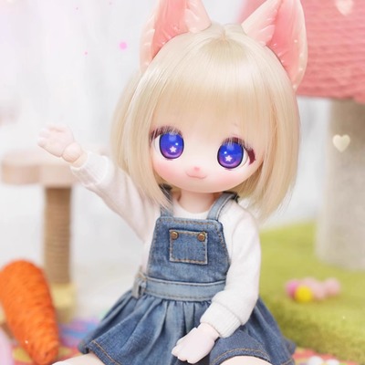 【现货】bjd 1/3三分KUKU单头素头可三戳六人偶娃塑胶皮Imomodoll