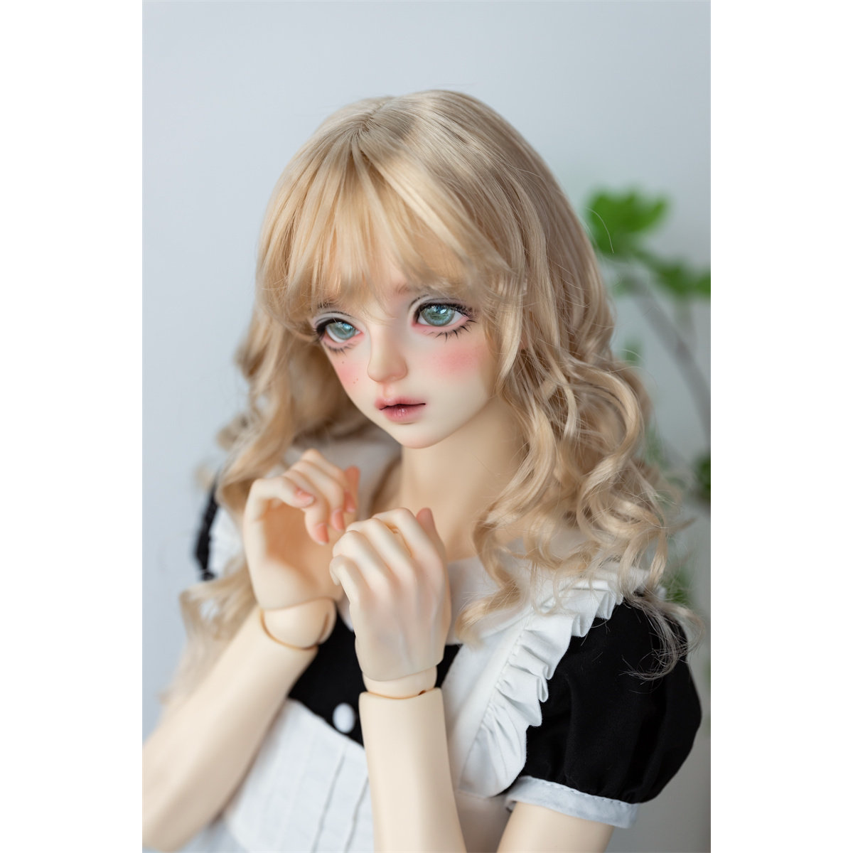 【咔咔星球】BJD.SD.DD4分3分娃用假发男女通用牛奶丝中长卷发
