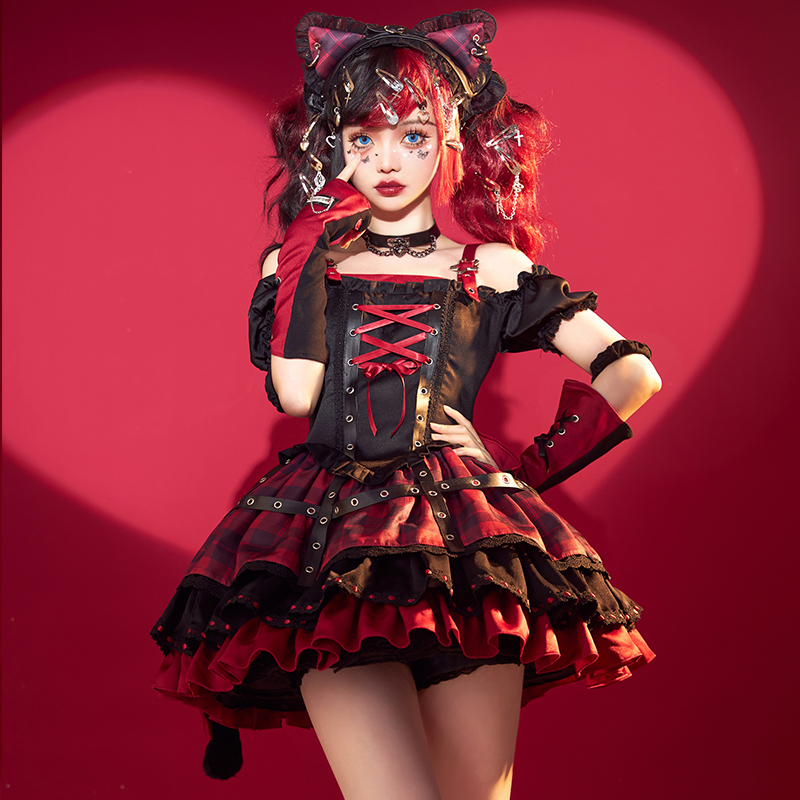 樱姬lolita原创设计涩谷猫猫洛丽塔正版y2k日常亚文化轻lo公主裙_虎窝淘