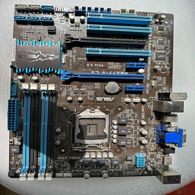 华硕 P8Z77-V LX 主板功能完好 无档板成色如