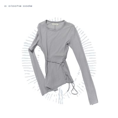 欧阳娜娜 o cloche code 26SS 闲适系带长袖