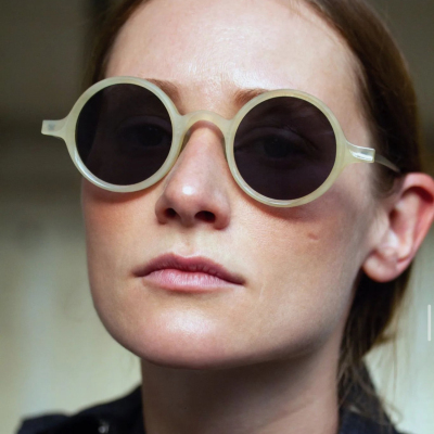 UMAWANG大理石色圆片太阳眼镜