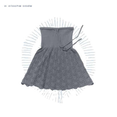 o cloche code 26SS 伞摆系带抹胸