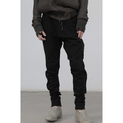 弯刀抽绳运动亲肤日本休闲裤