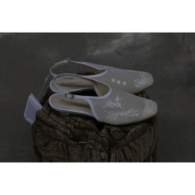 70%OFF Mame kurogouchi 花边绣花背跟单鞋 日本