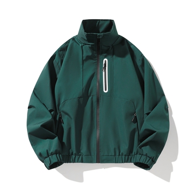 立领反光夹克短款夹克男士山系户外运动防风秋冬季外套JK25790P68