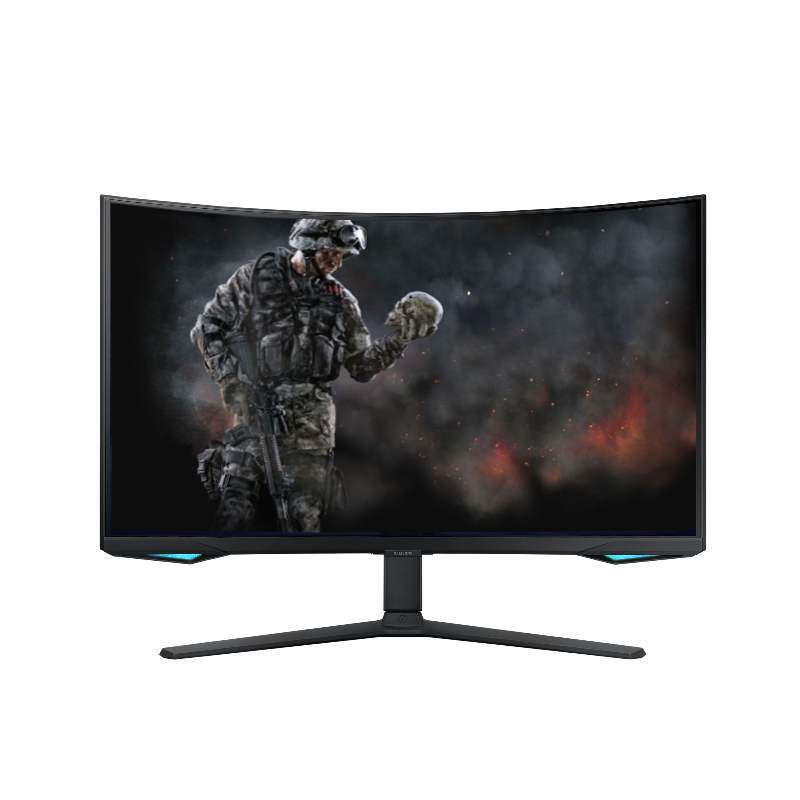 三星32英寸MiniLED显示器4K165HZ电竞曲面电脑升降旋转S32BG750NC_虎窝淘