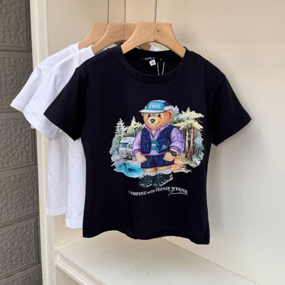 男女童短袖T恤衫夏季棉T卡通上衣