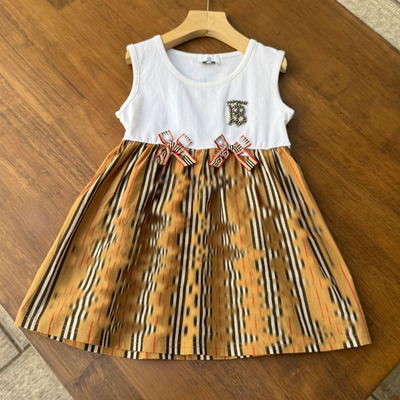 女童无袖连衣裙春夏秋季棉布裙子