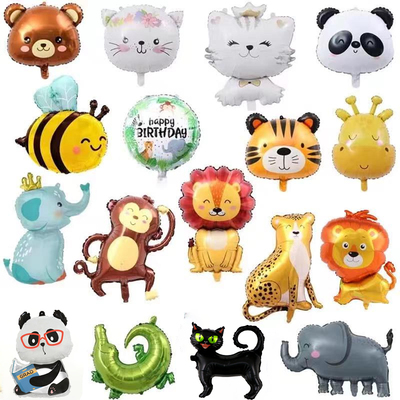 2023年新款丛林动物卡通铝膜气球