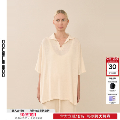 【现货】LAUREN MANOOGIAN 25PF polo领宽松上衣 DOUBLEBOO