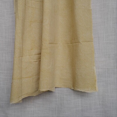 原色黄斜条纹印度棉布