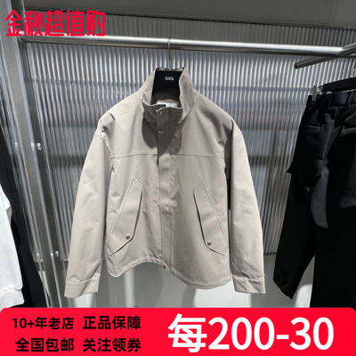 GXG男装春季卡其微宽松立领夹克
