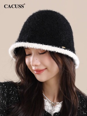 CACUSS秋冬气质小香风针织渔夫帽