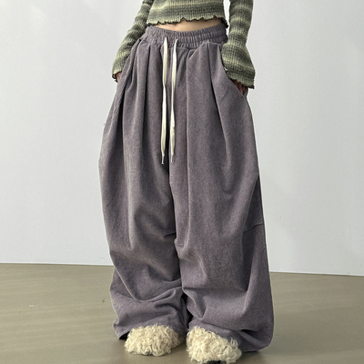 pigmented corduroy balloon banding pants (unisex)
