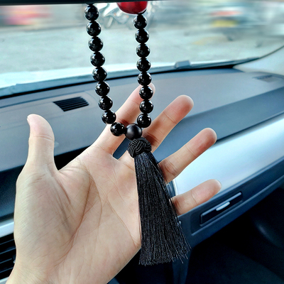 日式JDM流苏档位装饰佛珠汽车挂件档把珠车载后视镜挂饰装饰件DIY
