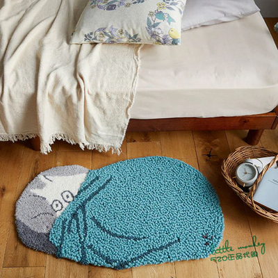 日本代购 Moomin精灵姆明 睡姿 玄关入户地垫门廊客厅卧室地垫