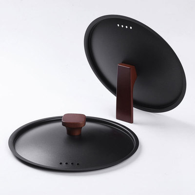 铁锅盖 铁盖子炒锅煎锅汤锅盖子熟铁精铁锅盖防锈易清洗 锅具配件