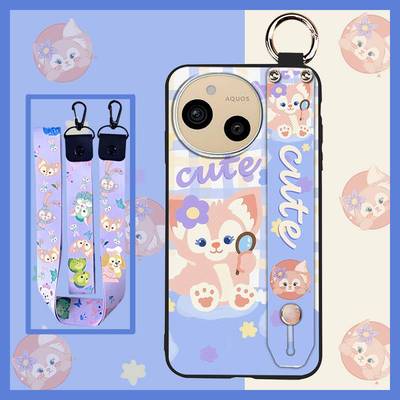 适用夏普Aquos sense9/SHG14/SH-53E手机壳可爱挂绳硅胶质感卡通