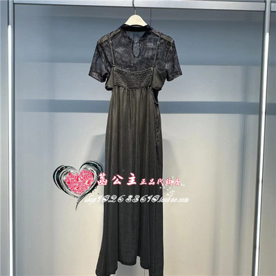 A3FAE2114太平鸟女2024夏专柜正品新中式两件套连衣裙A3FAE211489