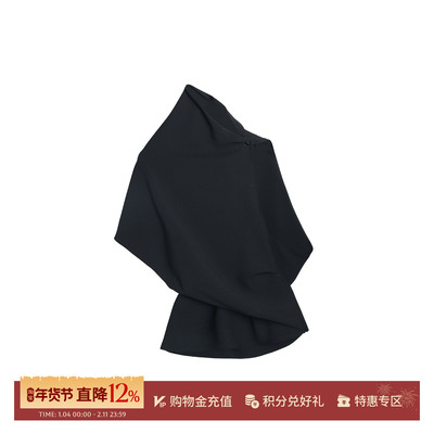 MOMENTPLAY秋冬不对称无袖上衣