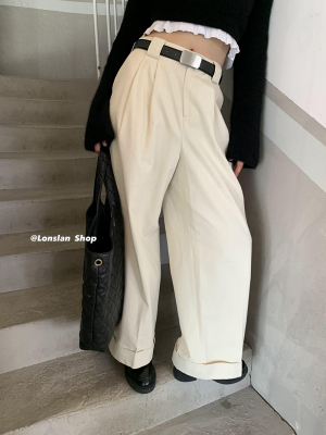 LONSLAN百搭阔腿LONSL休闲裤