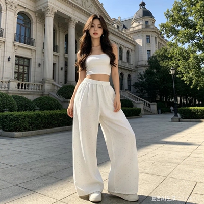 【6.20慧姐大码女装】2026新款裤子HSY7622-7011