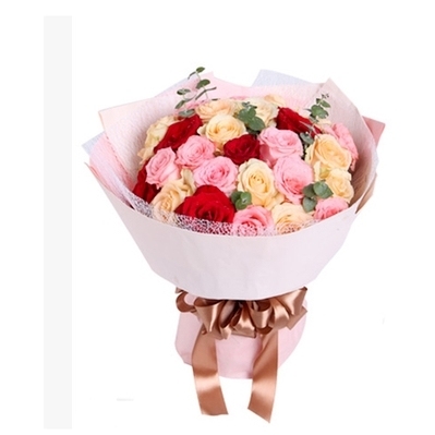 肇东市新纪元商贸城正阳大街人民公园鲜花店母亲节速递玫瑰花束