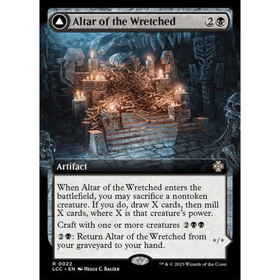 万智牌 卑骨祭坛 Altar of the Wretched LCC 中/英文扩画平/闪卡