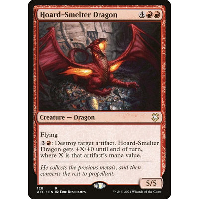 万智牌 炼储巨龙 Hoard-Smelter Dragon AFC 中/英文平卡 金