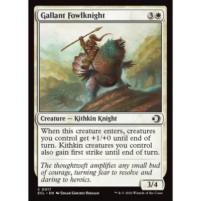 【北境卡牌】万智牌 ECL 华铠禽骑士Gallant Fowlknight英文平/闪