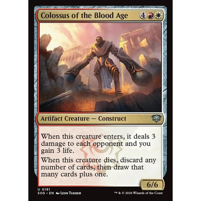 万智牌 血腥时代巨像 Colossus of the Blood Age SOS 英文平/闪