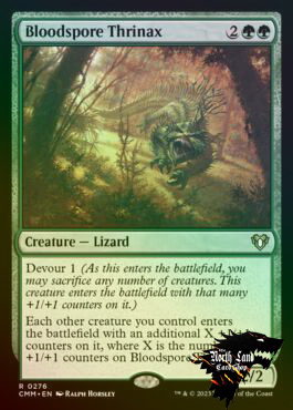 万智牌血孢叉齿蜥英文平闪CMM