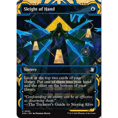 【北境卡牌】万智牌 变戏法 Sleight of Hand SOA 英文平/闪卡 银