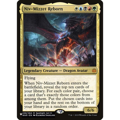 万智牌 新生尼米捷 Niv-Mizzet Reborn LIST 英文平卡 秘稀