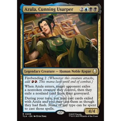 万智牌 狡黠逆女阿祖拉 Azula, Cunning Usurper TLA 英文平/闪卡