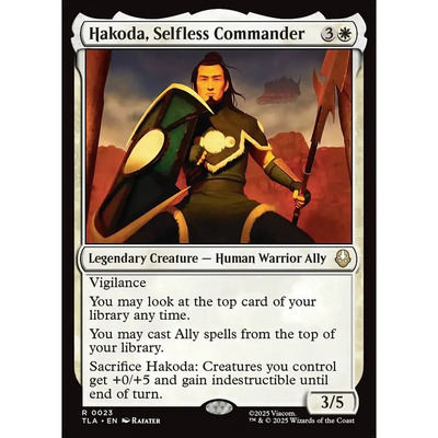 万智牌 无私领袖哈库达 Hakoda,Selfless Commander TLA英文平/闪