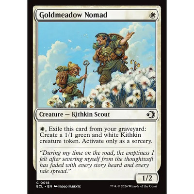 万智牌 ECL 金牧地游牧人 Goldmeadow Nomad 英文平/闪卡 铁