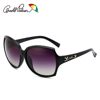 花雨伞女士偏光圆脸方框太阳镜