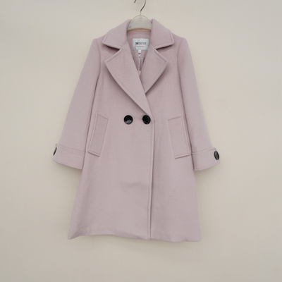 SML撤柜正品清仓厚柔毛呢短大衣