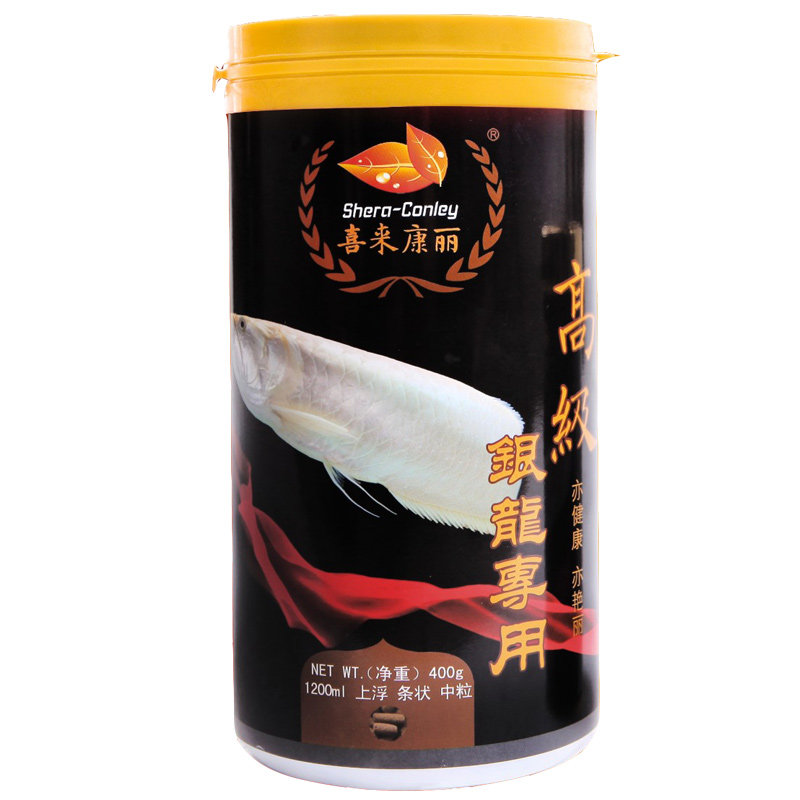 喜来康丽银龙专用饲料鱼缸水族龙鱼鱼粮地图招财鱼条状上浮鱼食